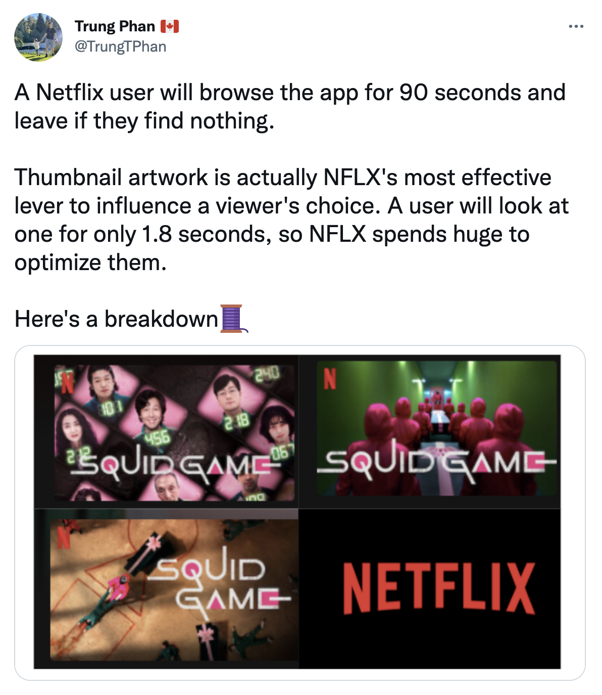How Netflix Chooses Image Thumbnails - For The Interested