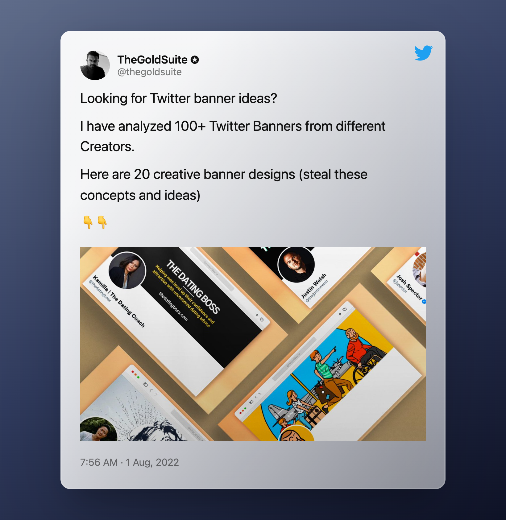 20 Creative Twitter Banner Examples - For The Interested
