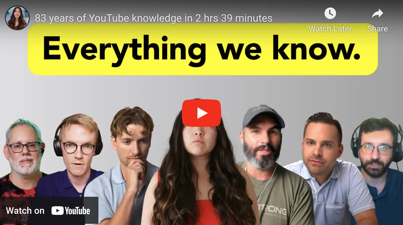 83 Years Of YouTube Knowledge In A Single Epic Video - For The Interested